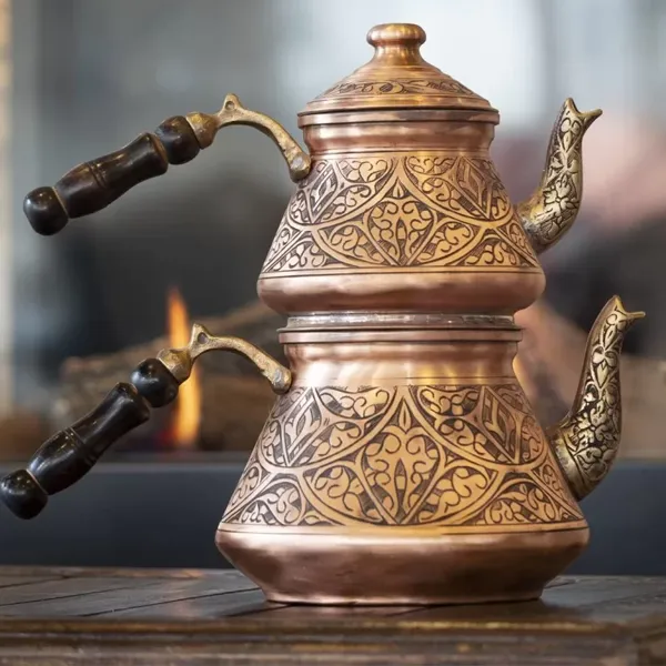 Buy Turkish Copper Tea Pot Online - Stamboulbazaar - Online Turkish ...